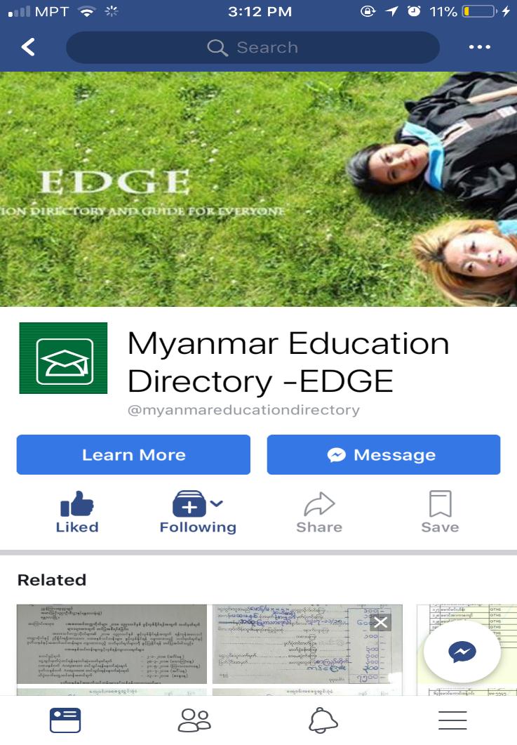 Five Educational Pages and Five Educational Groups for Learners ...