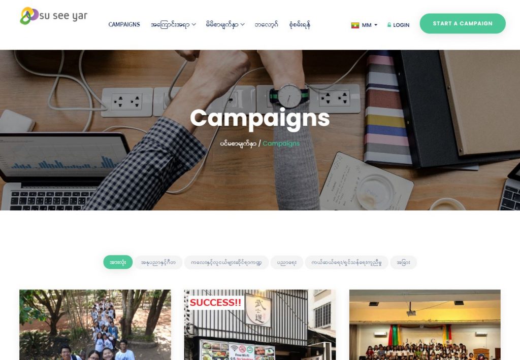 Su See Yar Crowdfunding Platform for fundraising with reliable services ...