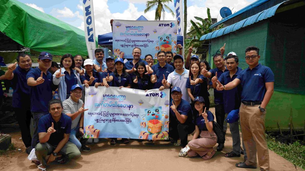 ATOM Delivers Essential Relief Items Valued at MMK 100 Million to Flood ...